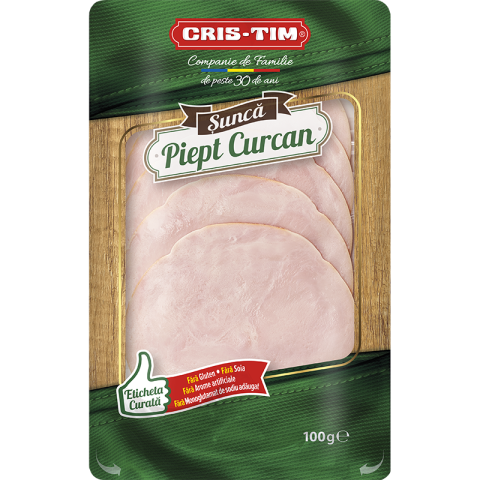 Șuncă Piept Curcan 100 g - Cris-Tim